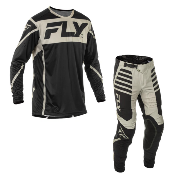 Fly Kinetic Lite Combo Black Grey – AT Motocross