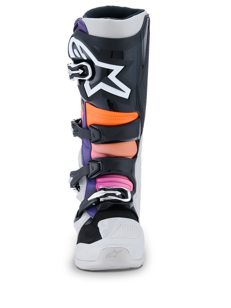 Alpinestars Tech 7 Motocross Boots - Grey Orange Magenta – AT Motocross