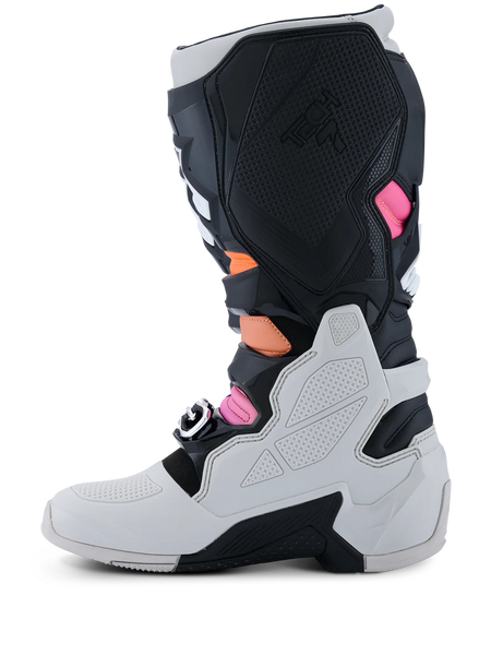 Alpinestars Tech 7 Motocross Boots - Grey Orange Magenta – AT Motocross