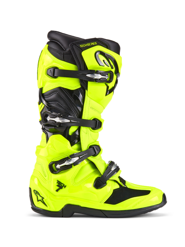 Alpinestars Tech 7 Motocross Boots Yellow Fluo Black – AT Motocross