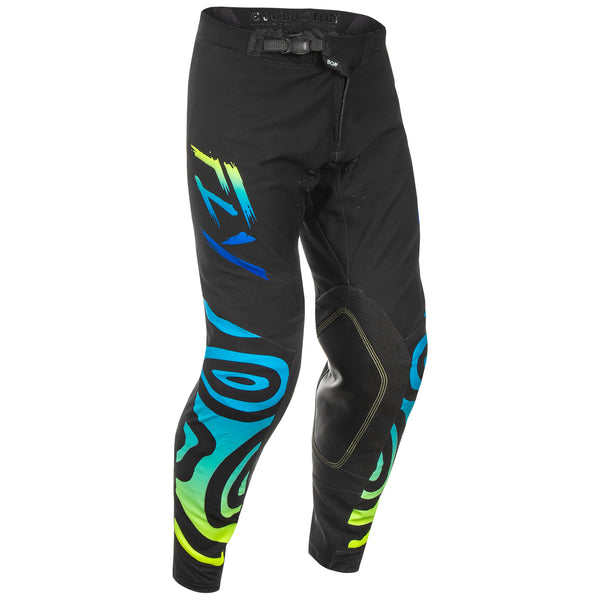 Fly Racing 2025 Evolution DST Zen Pants Black Blue Yellow – AT Motocross