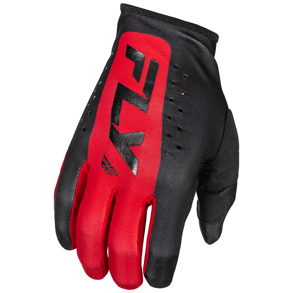 Fly Racing 2025 Lite Gloves Black Red – AT Motocross
