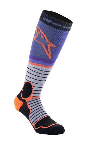 Alpinestars MX Pro Sock V2 - Black Gray Purple – AT Motocross