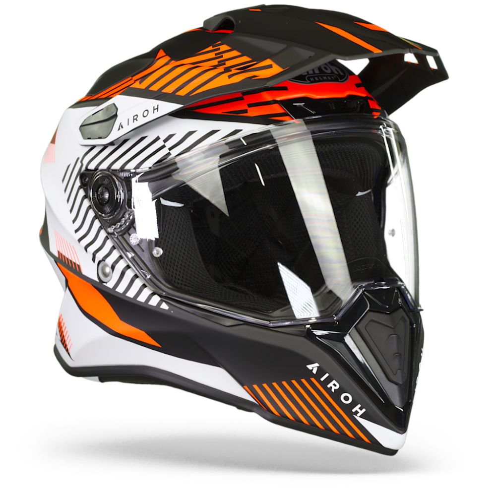 Airoh Commander Boost Orange Matt Adventure Helmet – AT Motocross
