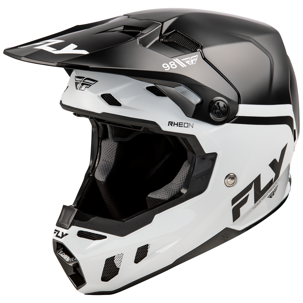 Fly Racing 2025 Formula CC Objective Helmet Black White – AT Motocross