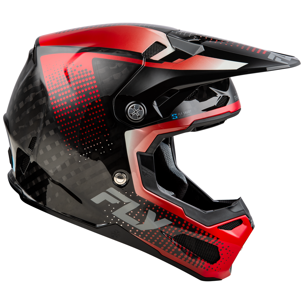 Fly Racing 2025 Formula S Carbon Protocol Helmet Black Carbon Red – AT ...