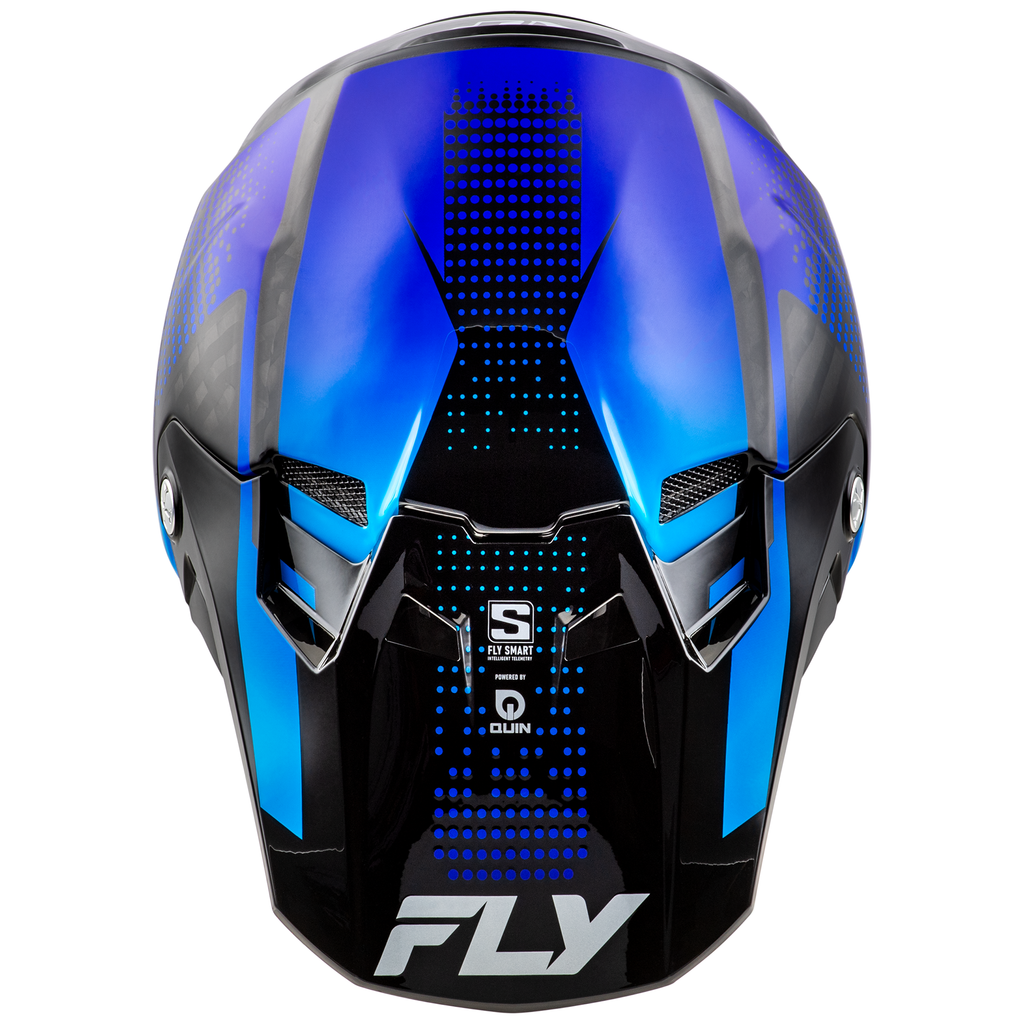 Fly Racing 2025 Formula S Carbon Protocol Helmet Black Carbon Blue – AT ...