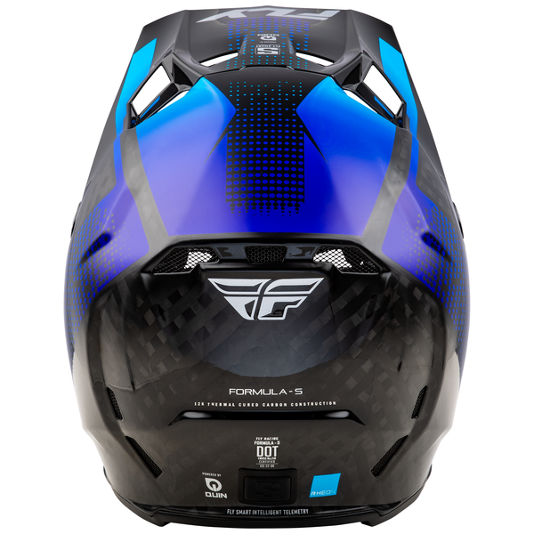 Fly Racing 2025 Formula S Carbon Protocol Helmet Black Carbon Blue – AT ...
