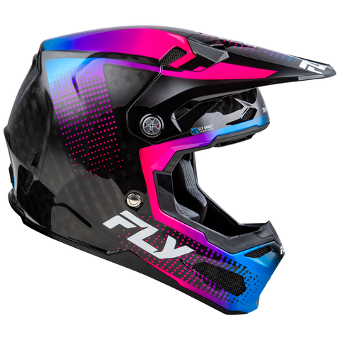 Fly Racing 2025 Formula S Carbon Protocol Helmet Black Carbon Blue Pin ...