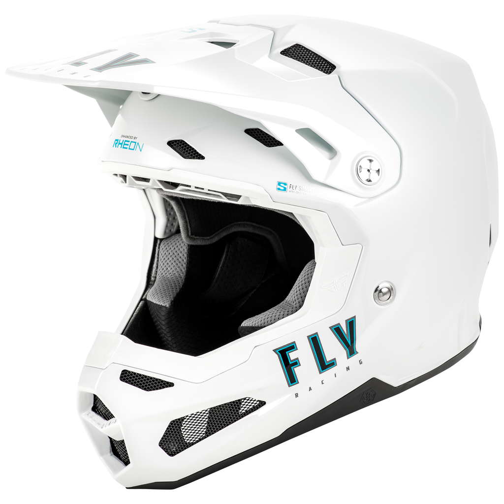 Fly Racing 2025 Formula S Carbon Solid Helmet White – AT Motocross