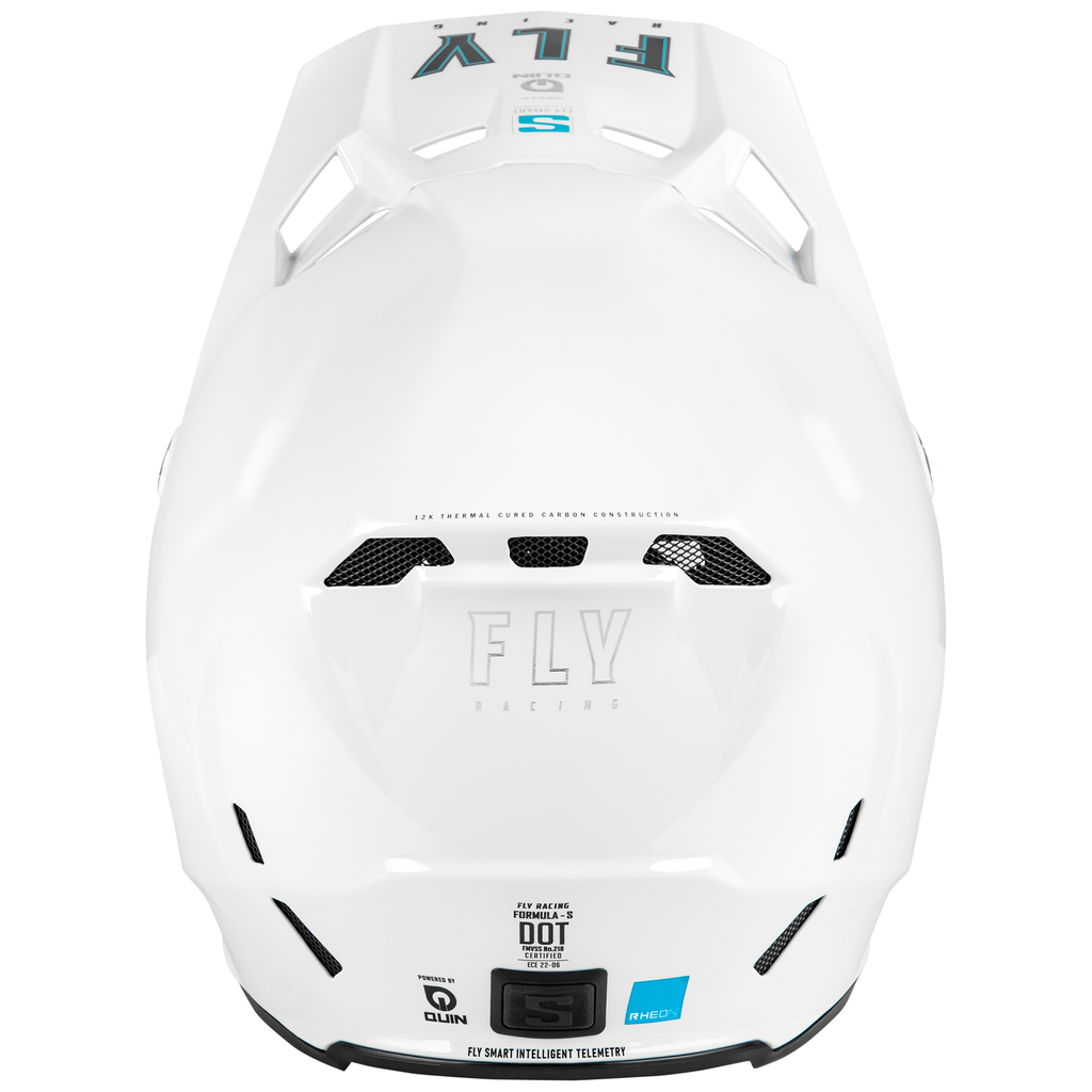 Fly Racing 2025 Formula S Carbon Solid Helmet White – AT Motocross