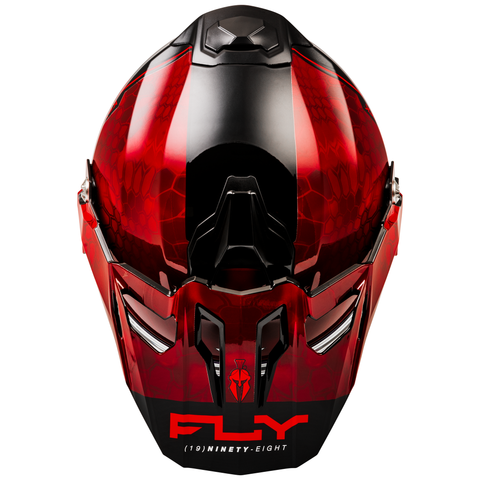 Fly Racing 2025 Trekker Kryptek Conceal Helmet Red Black – AT Motocross