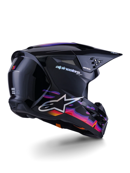 Alpinestars Helmet SM3 Force Helmet Black Gloss – AT Motocross