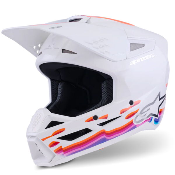 Alpinestars Helmet SM3 Force Helmet White Gloss – AT Motocross