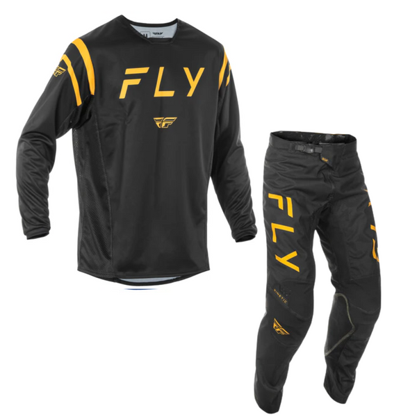 Fly Kinetic Centre Combo Black Gold – AT Motocross