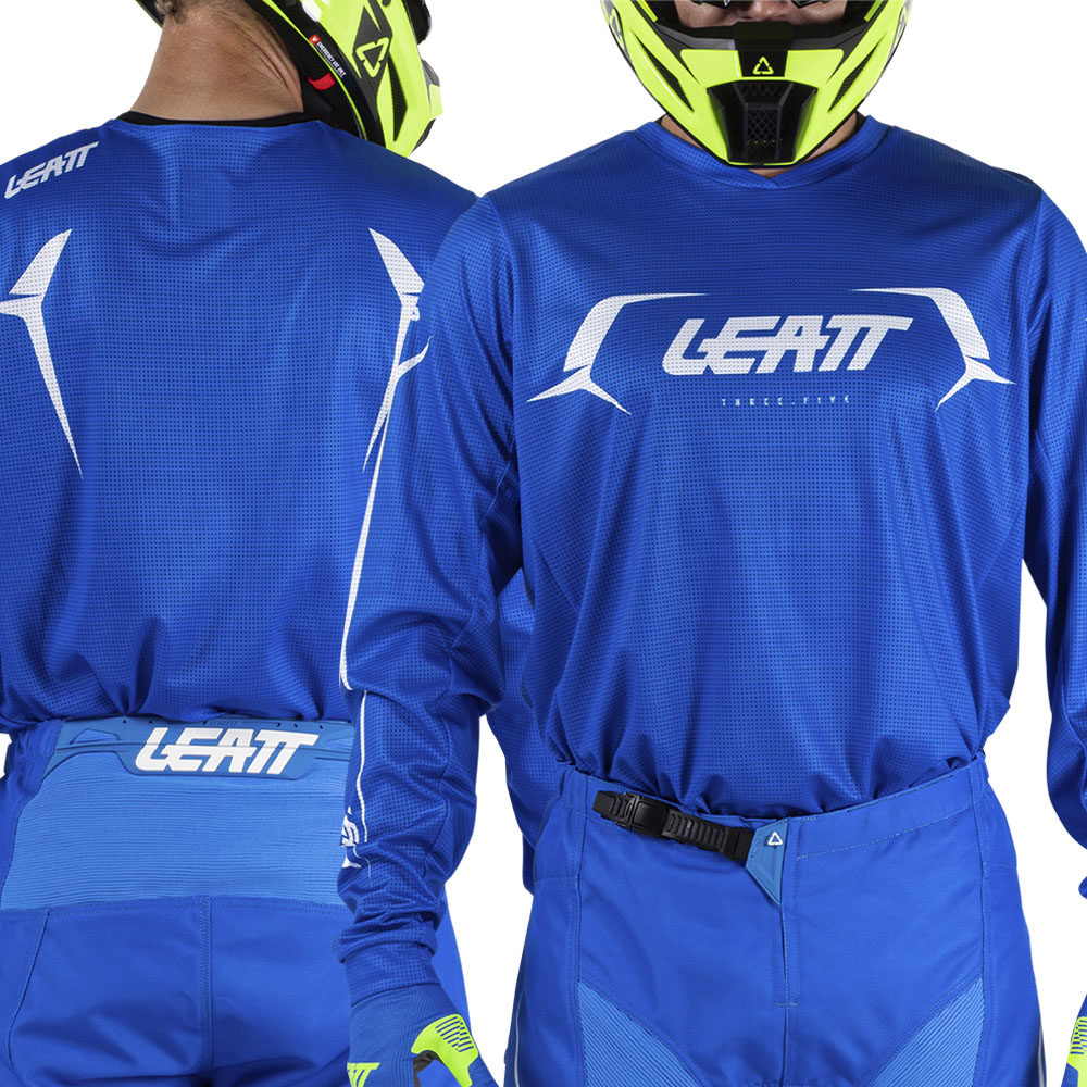 2026 Leatt 3.5 Pant and Shirt Kit Combo Blue – AT Motocross