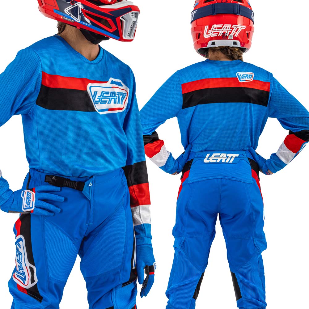 Leatt 3.5 Pant and Jersey Kit Youth Pitboard Royal – AT Motocross
