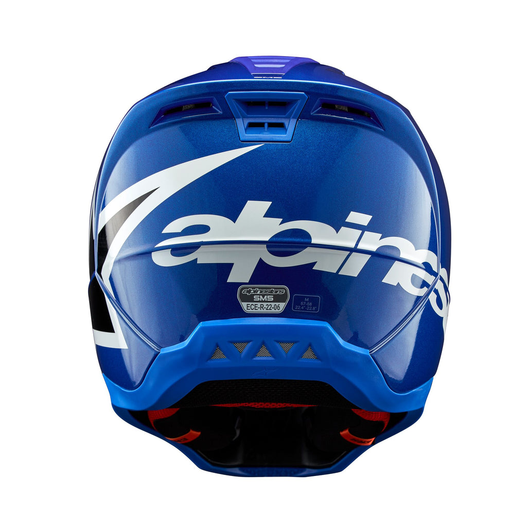 Alpinestars Helmet SM5 Corp Blue Glossy – AT Motocross