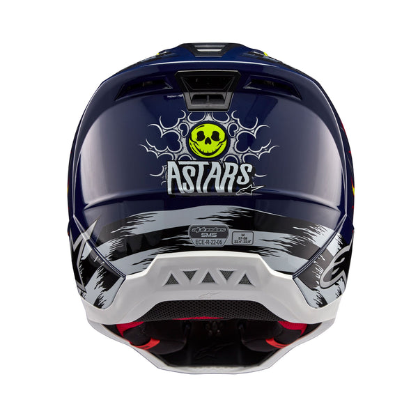 Alpinestars Helmet SM5 Rash Night Navy Yellow Fluo Glossy – AT Motocross