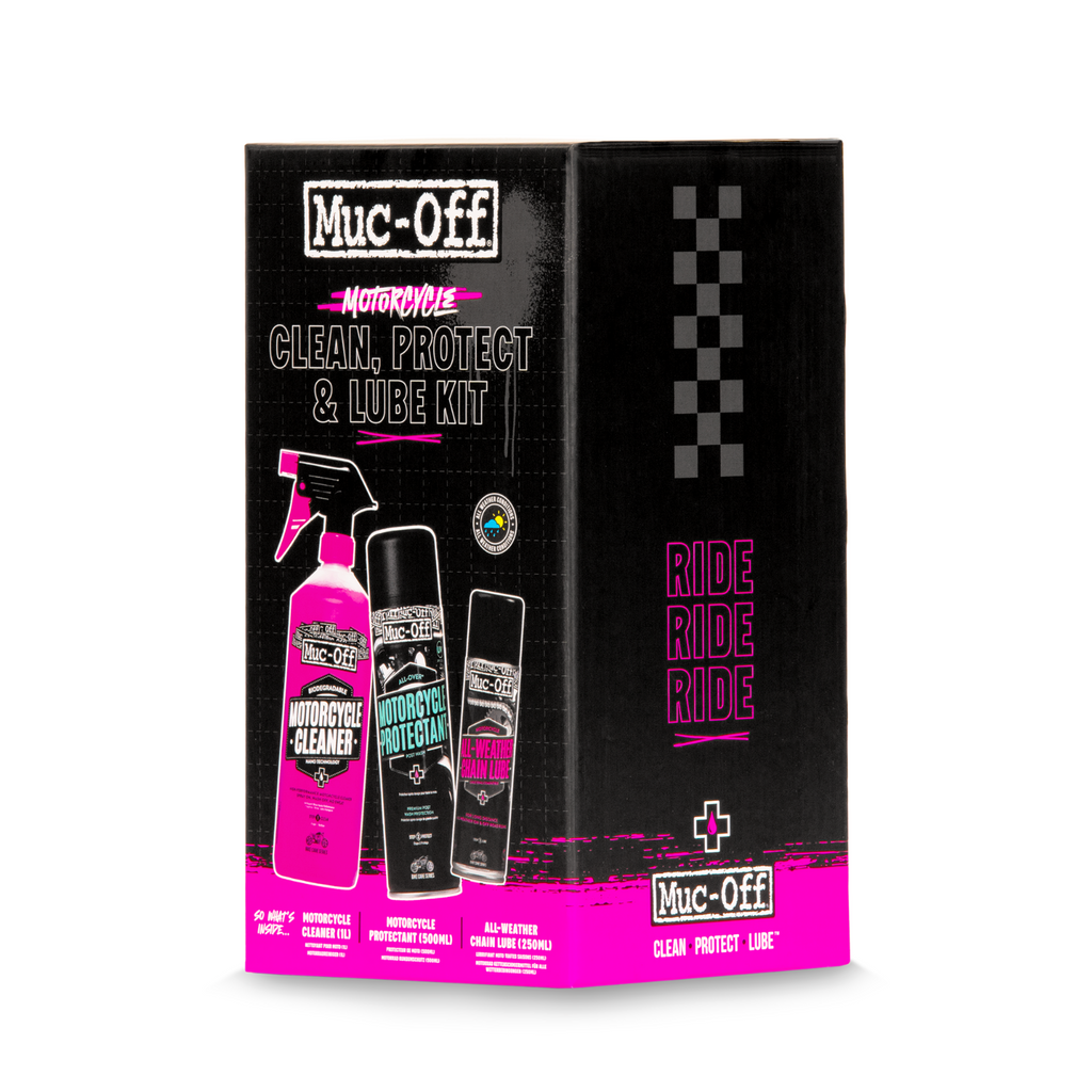 Muc-Off Motorcycle Clean Protect Lube Kit V2 – AT Motocross