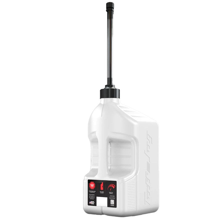 Tuff Jug 20L with Auto Stop Spout - White – AT Motocross