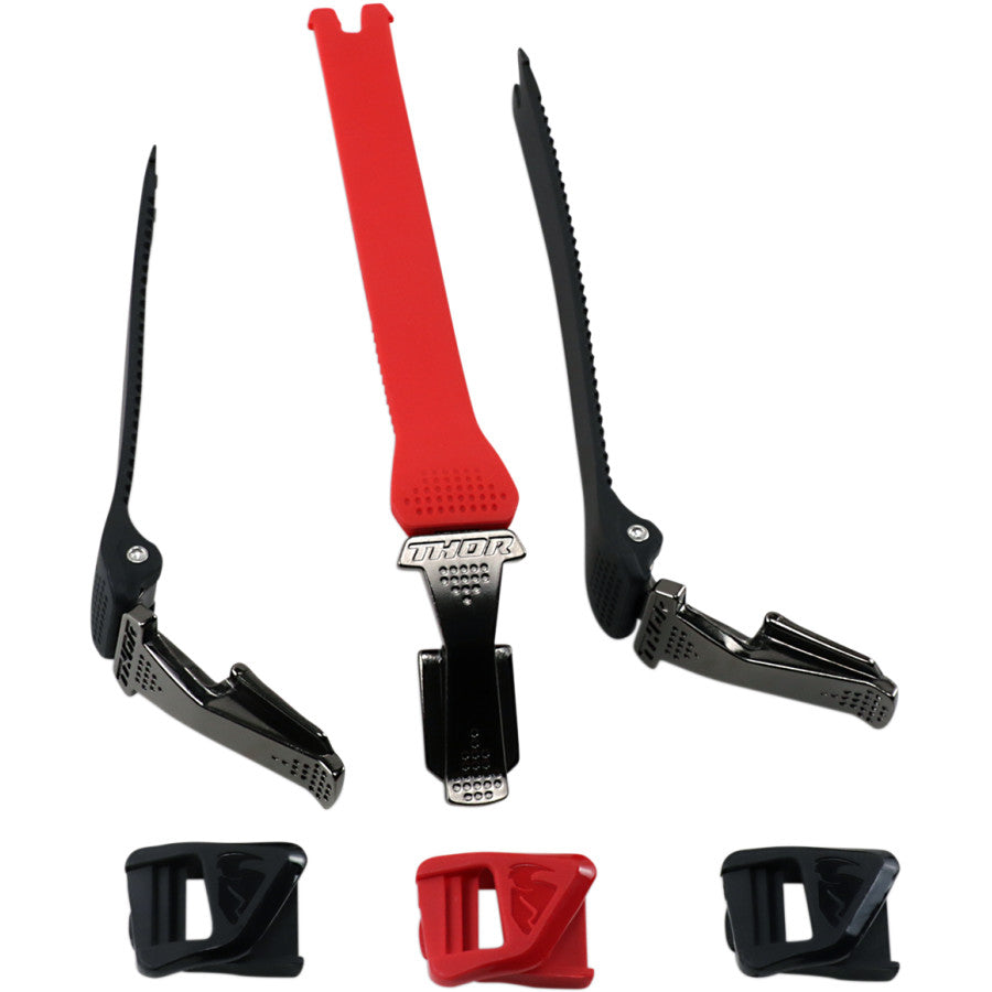 Thor Radial Boot Strap Kit Red Black – AT Motocross