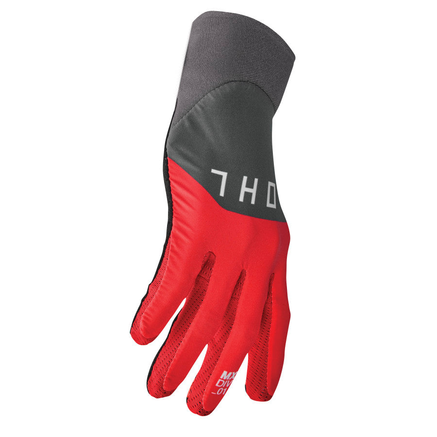 Thor Glove Agile Tech Red Charcoal – AT Motocross