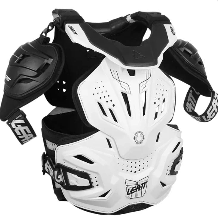 Leatt Fusion Vest 3.0 White Body Armour & Neck Brace – AT Motocross