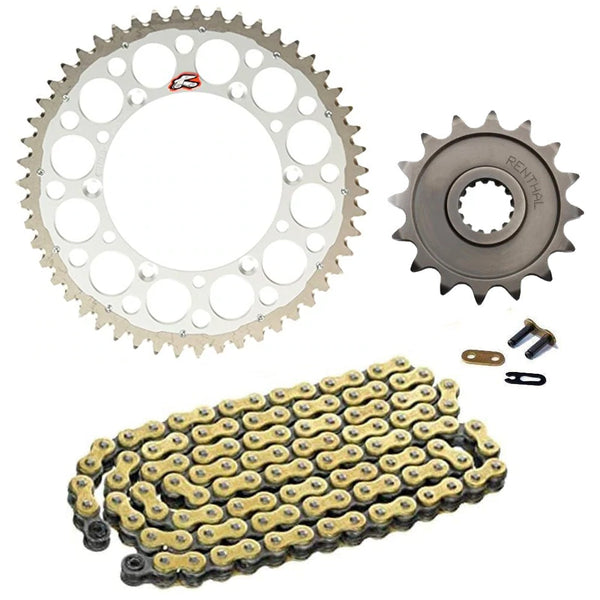 Renthal Husqvarna TwinRing Chain & Sprocket Kit - Silver – AT Motocross